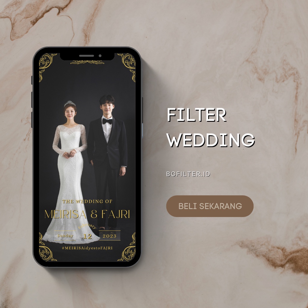 Jual FILTER INSTAGRAM WEDDING ENGAGEMENT EVENT COSTUM | Shopee Indonesia