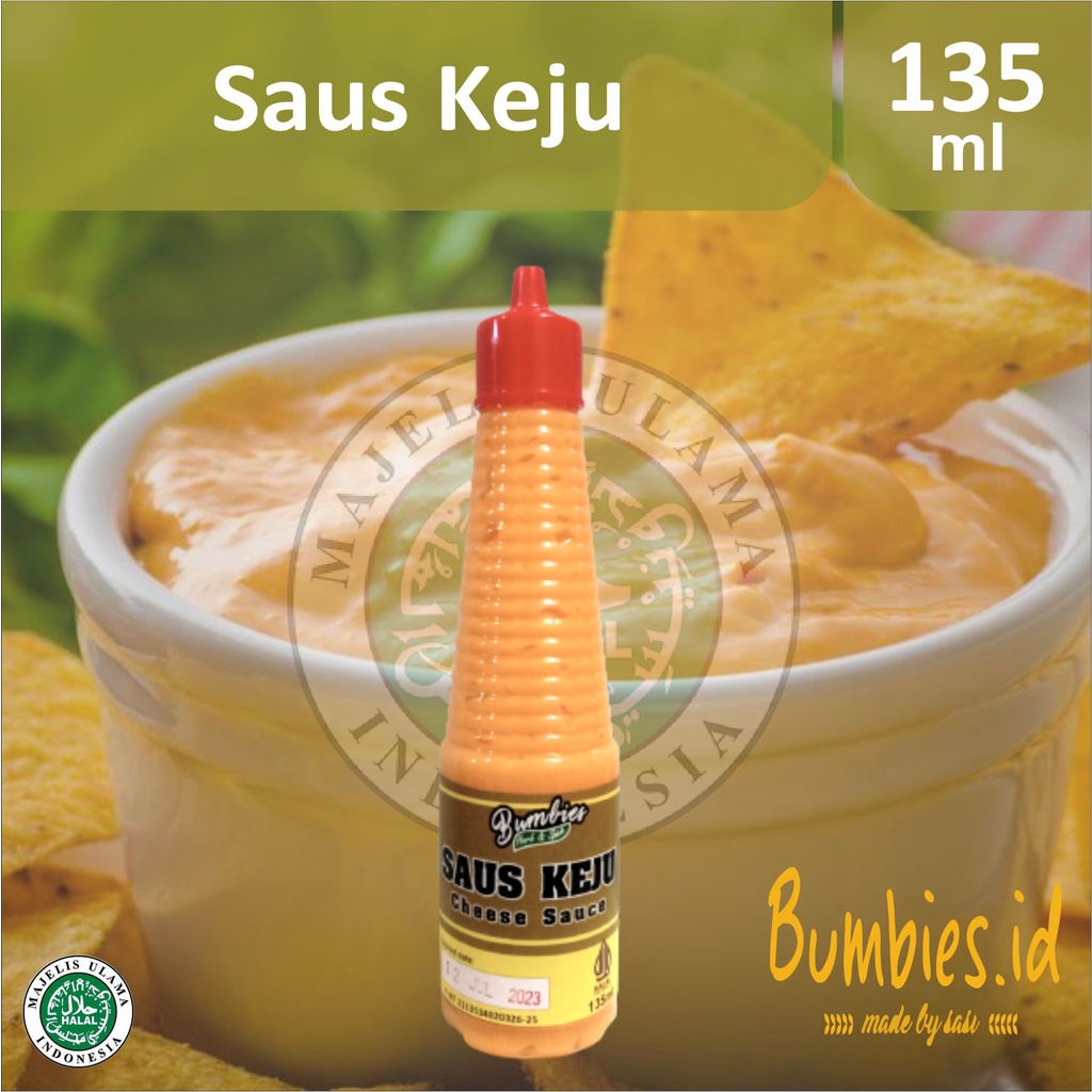 Jual Saus Keju Bumbies Condiment 135ml HALAL | Cheese Sauce | Keju Cair ...