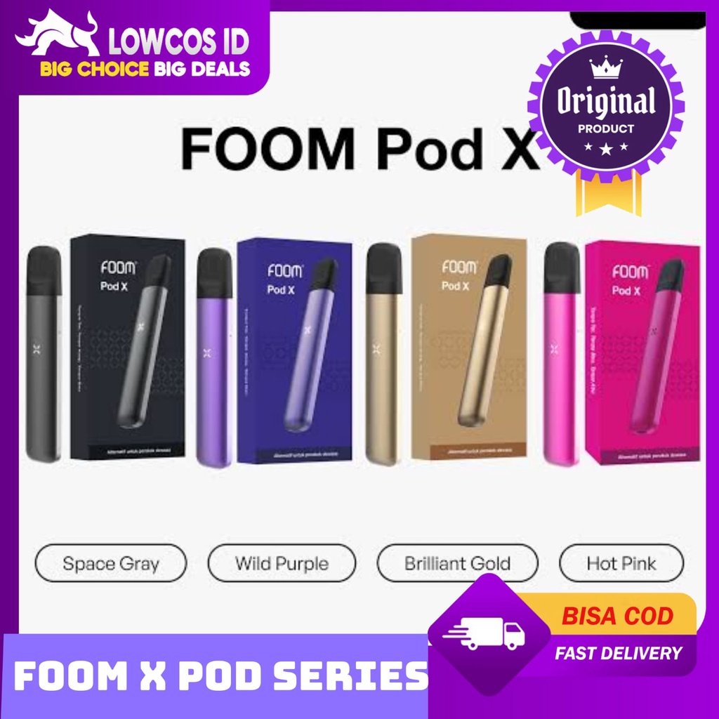 Jual FOOM POD X POD KIT BY FOOM ORIGINAL 100% | Shopee Indonesia