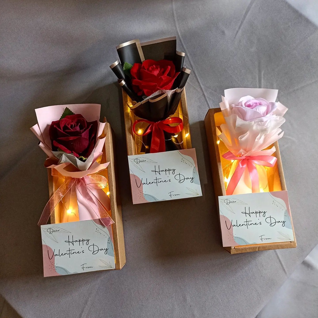 Jual Ajisai flo gift box bunga mawar single premium hampers ulang tahun ...