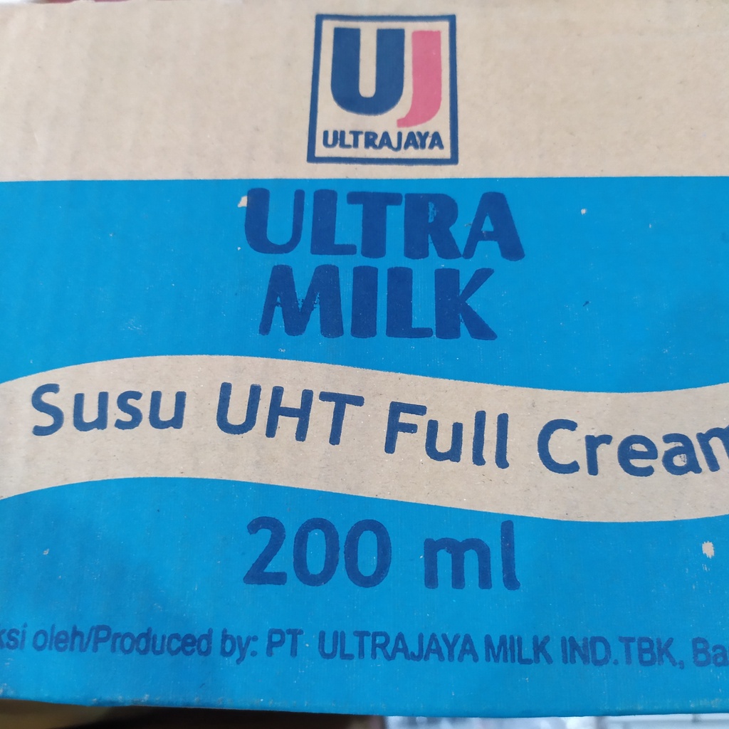 Jual KRES - Ultra Jaya Ultra Milk Susu UHT FULL CREAM 200ml Karton ...