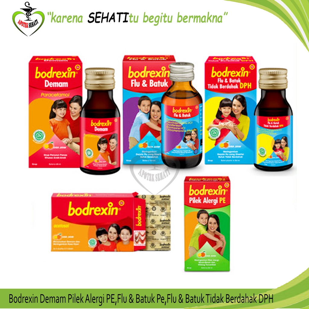Jual Bodrexin Sirup Demam Flu dan Batuk Anak Sakit Kepala Nyeri Gigi ...