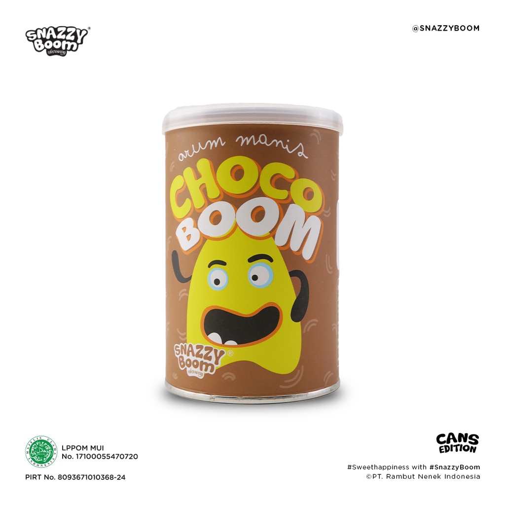 Jual Arum Manis Snazzy Boom - Choco Cans Edition +FREE Sticker - Gulali ...