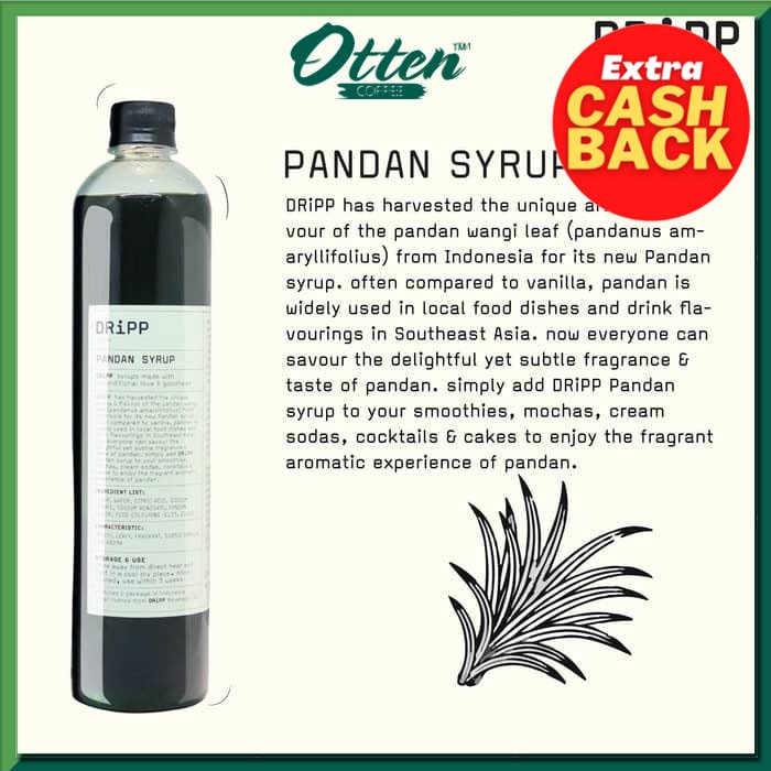 Jual DRiPP - Syrup Pandan 760ml - Minuman Sirup Rasa Pandan | Shopee ...