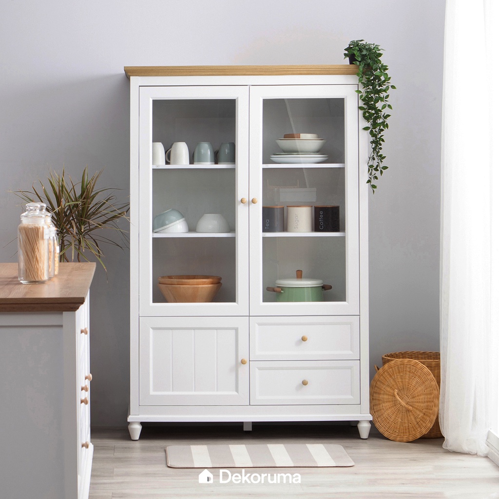 Jual Dekoruma Kanou Lemari Kabinet Dapur 2 Pintu Kaca - High Kitchen ...