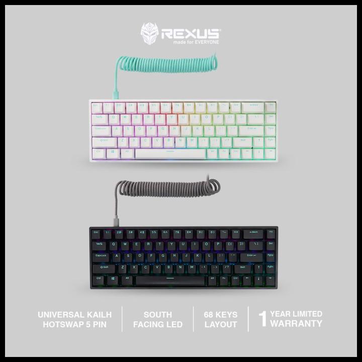 Jual Rexus Keyboard Gaming Mechanical Daiva D68Sf South Facing | Shopee ...