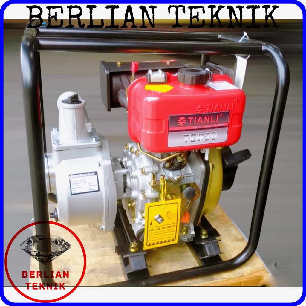 Jual Mesin Pompa Air Alkon Solar Diesel Water Pump Tianli TDP 20 / 2 ...