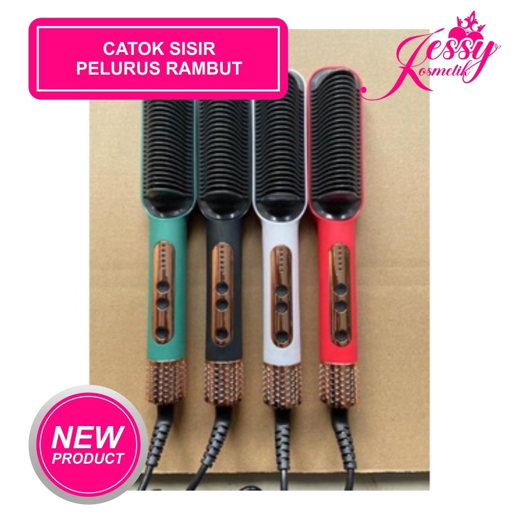 Jual Catok Sisir Pelurus Rambut Hair Straightener Curler 2 in 1 catokan ...