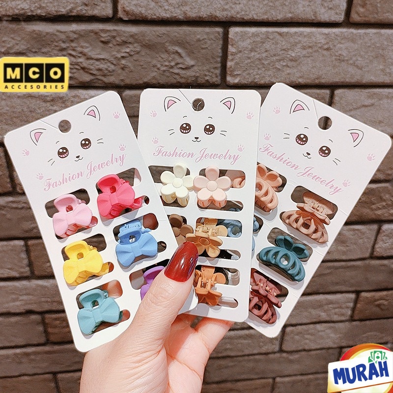 Jual Jepit Rambut Mini Set Isi 6 Jepit Poni Aksesoris Rambut Wanita ...