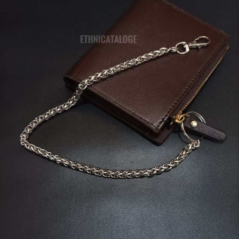 Jual rantai dompet pria stainless steel anti karat model kerangka ular ...