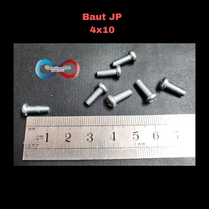 Jual Baut JP 4x10 / Baut obeng per 100 pcs | Shopee Indonesia