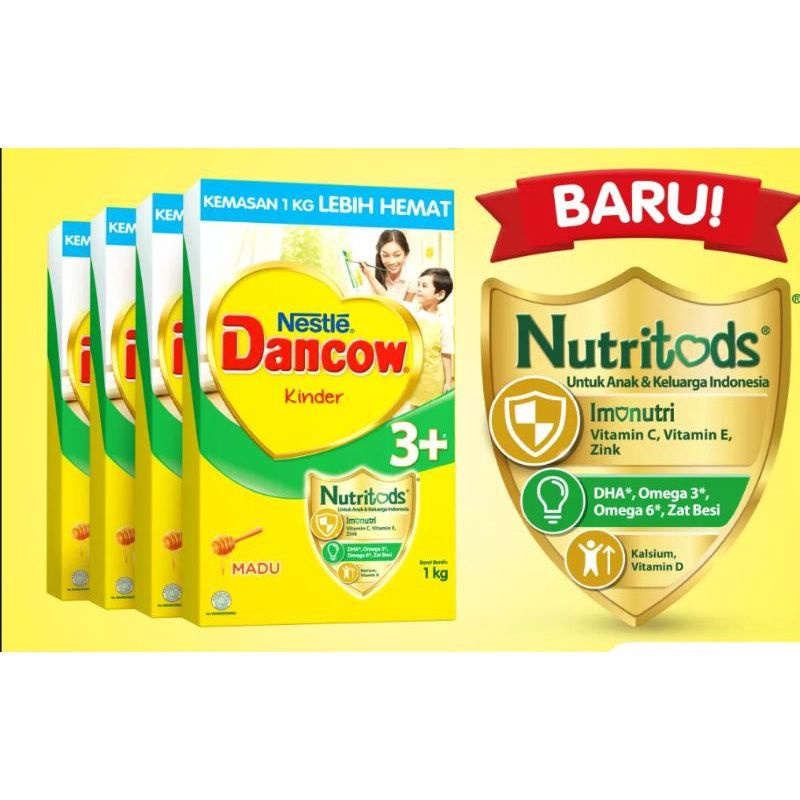 Jual Netsle Dancow 3+ dengan Nutriods Susu Pertumbuhan 3-5 tahun ...