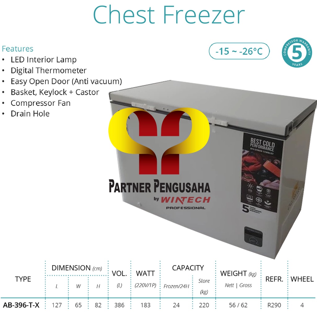 Jual GEA AB-396-T-X Chest Freezer Atau Box Pendingin Atau Lemari ...