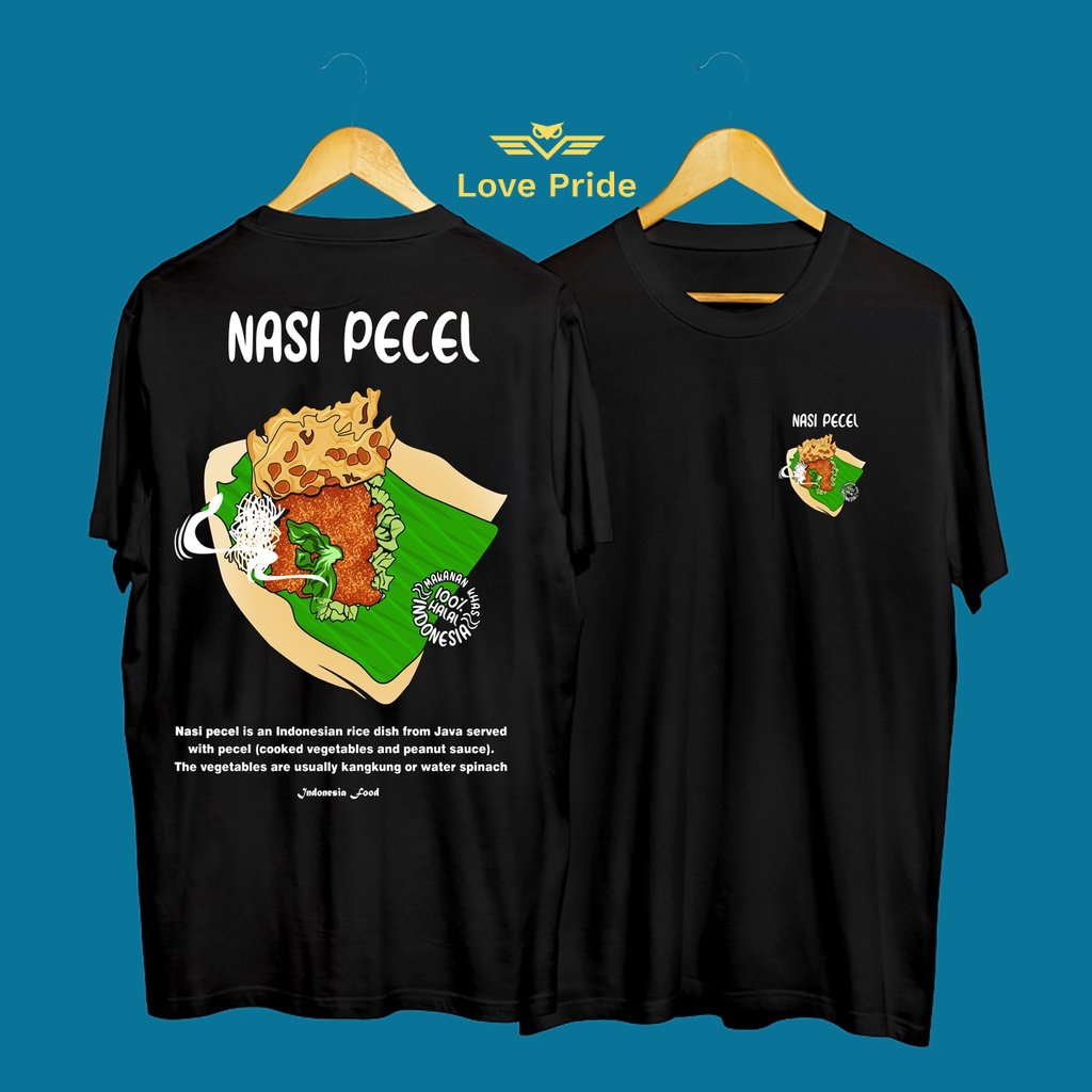 Jual Kaos Tshirt Baju Distro Nasi Pecel Kuliner Makanan Indonesia ...