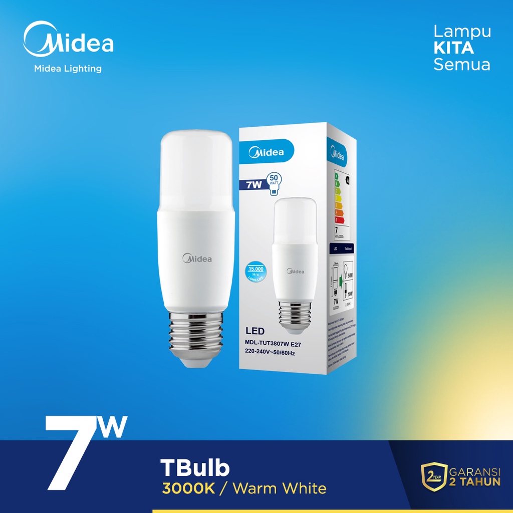 Jual Midea Lighting - Lampu LED Stick 7 Watt 3000K - Warm White | Shopee Indonesia