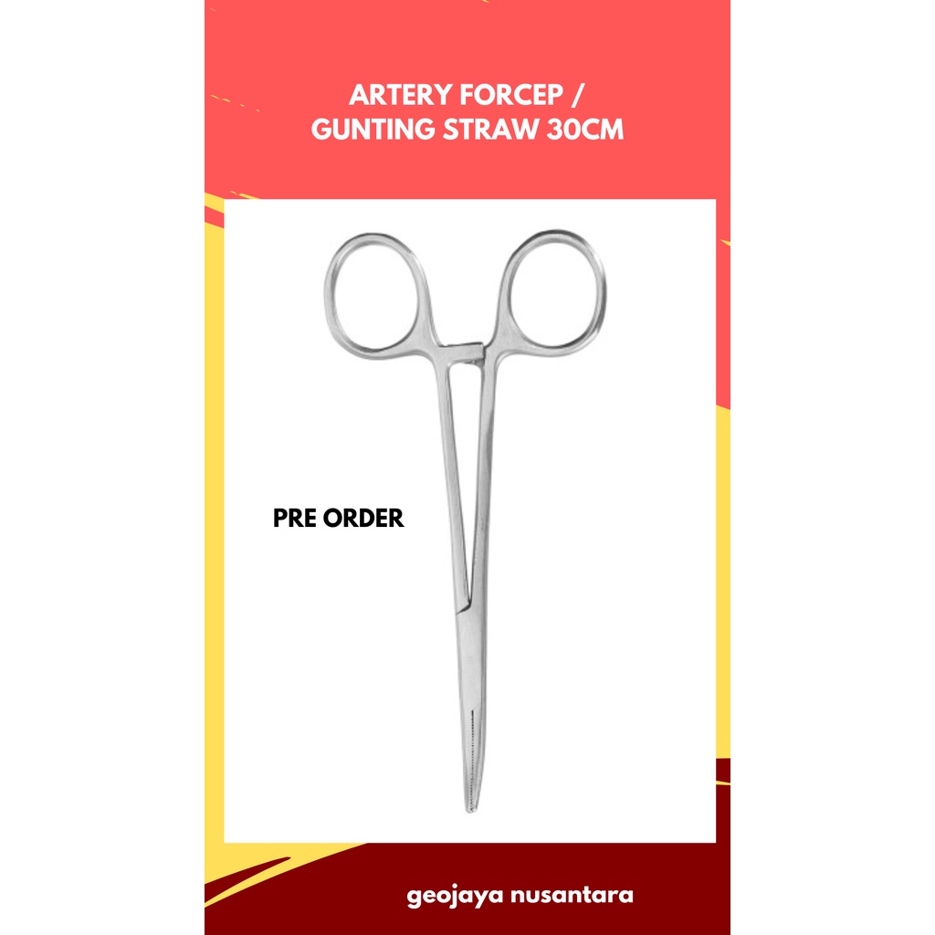 Jual Artery Forcep / Gunting Straw 30cm | Shopee Indonesia
