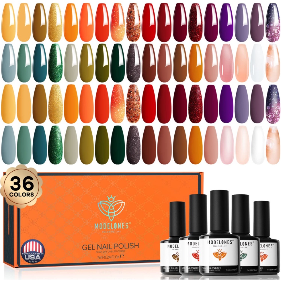 Jual Modelones Gel Nail Polish Set 36 Warna 7ml All Seasons Collection 5675