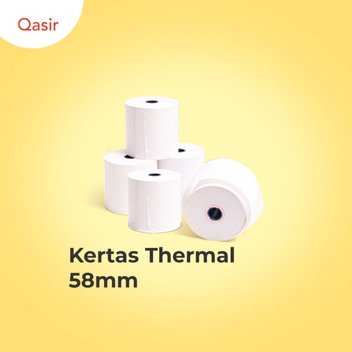 Jual Kertas Thermal 58x40mm 10 Roll/ Paper Thermal Polos | Shopee Indonesia