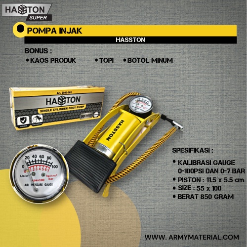 Jual Pompa Injak Hasston Pompa Angin Ban Injak Pompa Tabung Pompa Angin ...