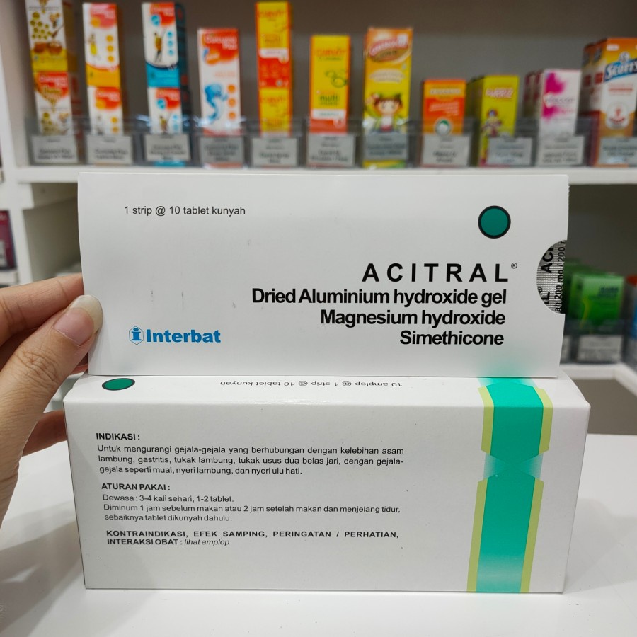 Jual Acitral Strip Isi 10 Tablet Obat Original Interbat | Shopee Indonesia