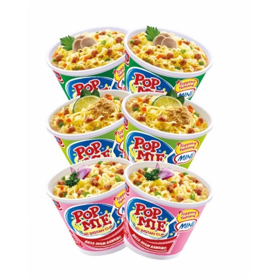 Jual Pop Mie Mini Aneka Rasa Mie Instan Cup 30G 1 Dus Isi 24 Pcs All ...