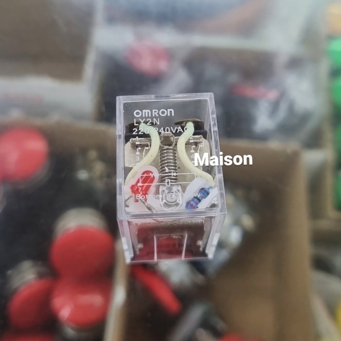 Jual Omron Relay LY2N 220VAC Ori jepang + socket | Ly2n 220v ac ...