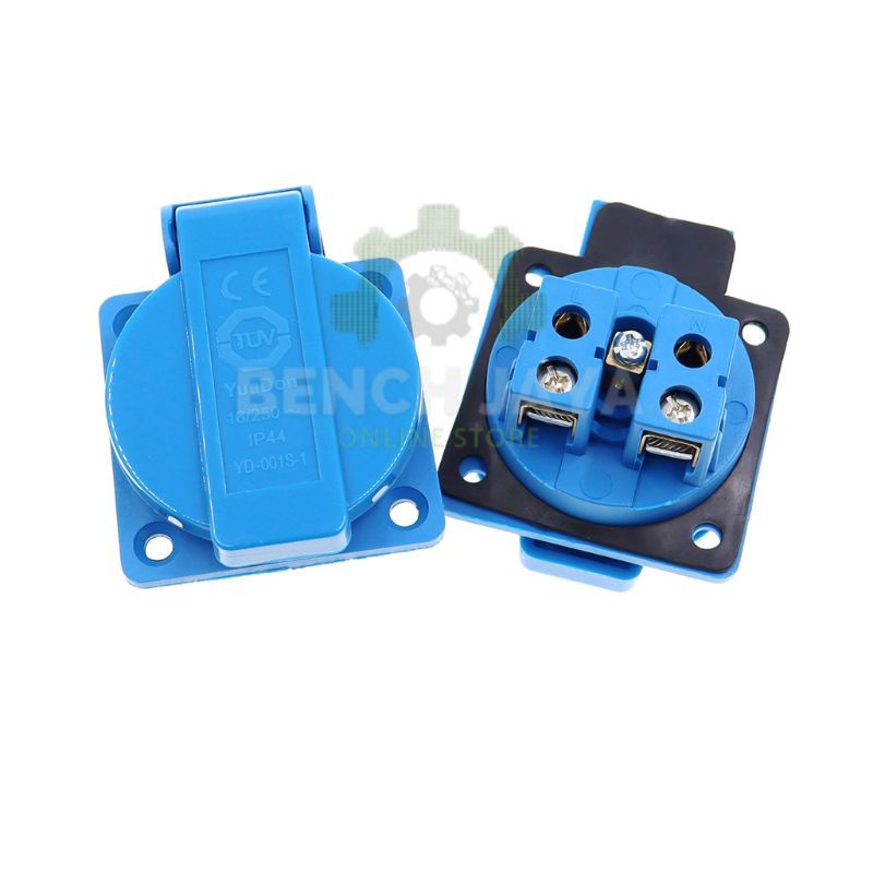 Jual Soket Genset ET950 Colokan Betina 2 Pin Panel Mounting AC ...