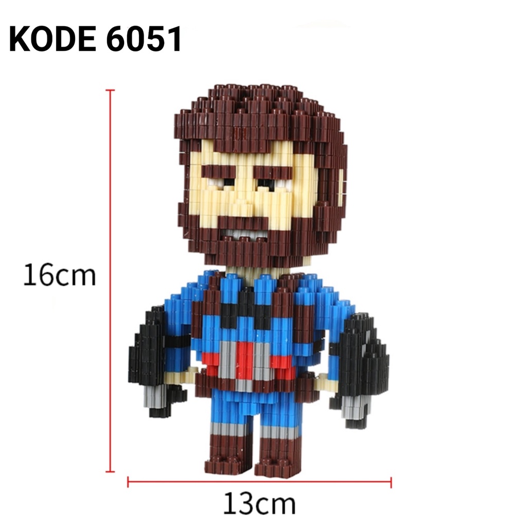 Jual Nano Block Superhero Avengers Series Mainan Balok Susun DIY Bricks ...