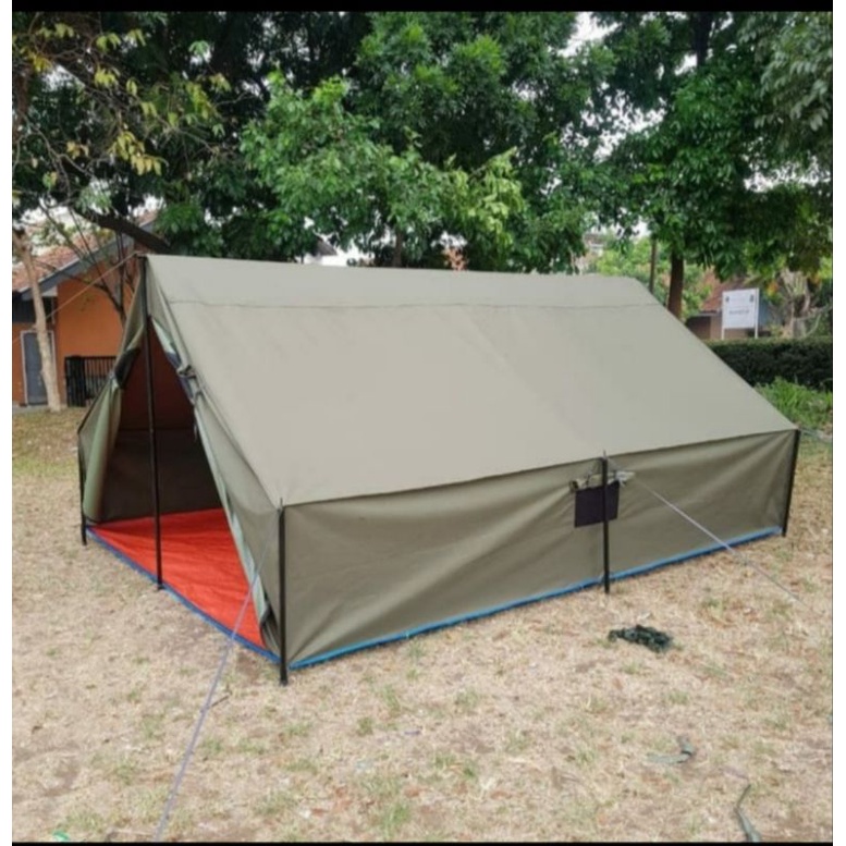 Jual TENDA PRAMUKA,KEMAH,KOMANDO UKURAN 3X4 BAHAN D300 | Shopee Indonesia