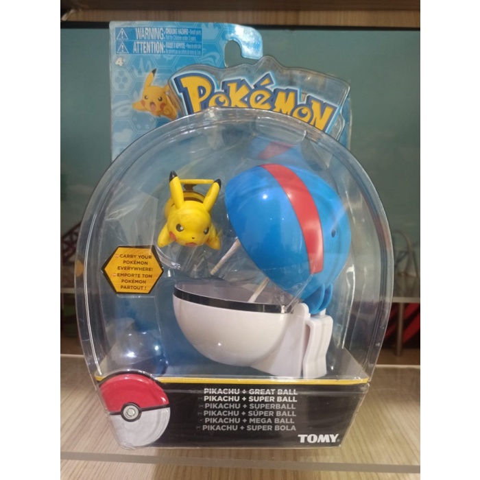 Jual Tomy Pokemon Pikachu + Poke Ball Action Figure | Shopee Indonesia