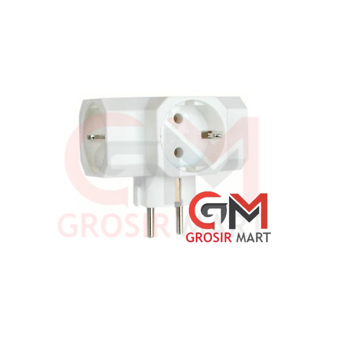 Jual Broco Steker T Arde Putih (13830) Colokan 3 Lubang Original Ori ...