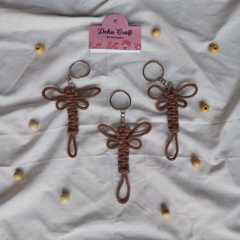 Jual DHC Keychain Macrame | Gantungan Kunci Karakter | Capung/Dragonfly ...
