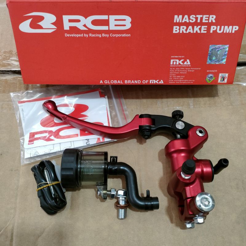 Jual Master rem RCB Radial S1 14mm kanan kiri Biru hitam merah gold Silver asli original ...