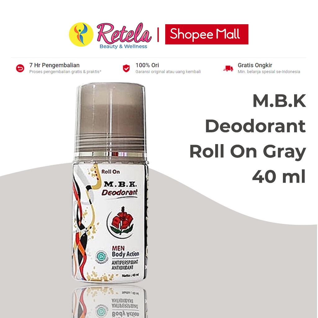Jual M.B.K Deodorant Roll On 40 ml / Deodorant / Penghilang Bau Badan Wanita / Mbk / M B K ...