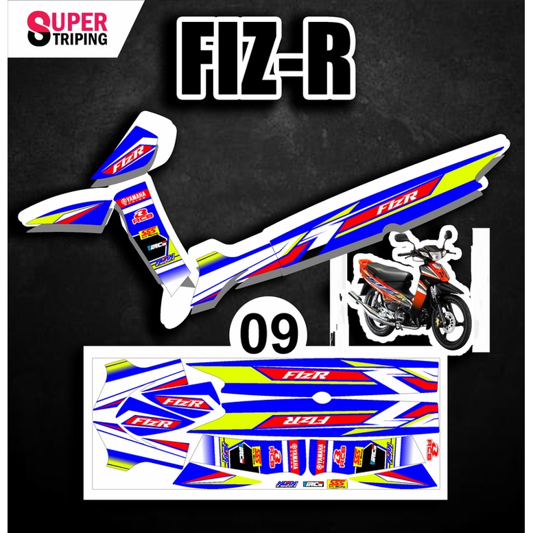 Jual STICKER FIZ R Varian 09 - Desain Striping List Lis Stiker ...