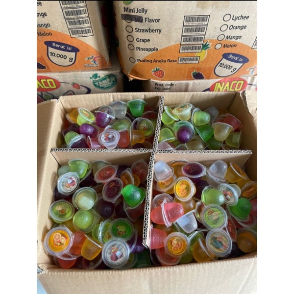 Jual Jelly Innaco agar agar rasa buah dusan | Shopee Indonesia