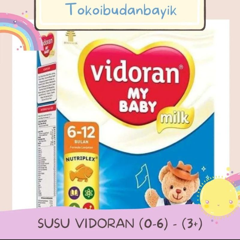 Jual Vidoran My Baby Nutriplex Susu Formula 0-6/6-12/1+/3+ 925g ...