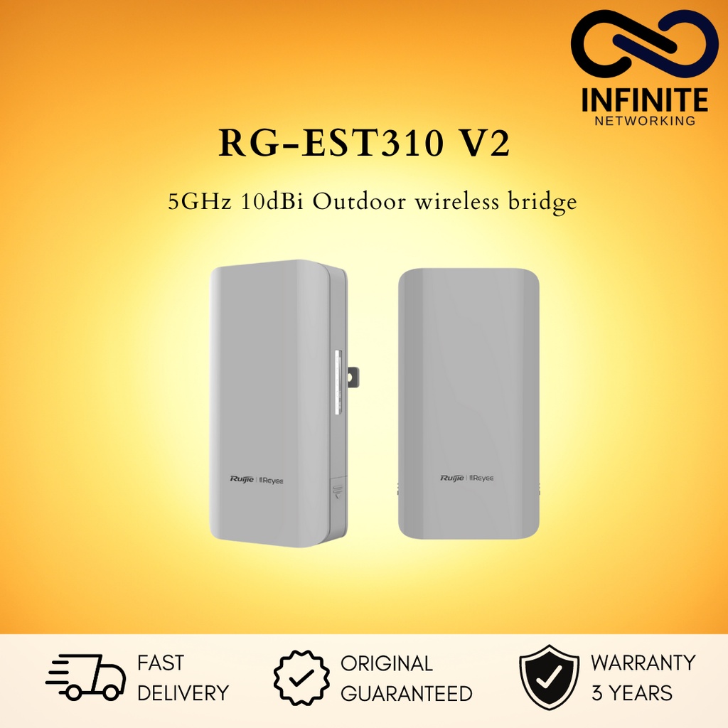 Jual RG-EST310 V2 Ruijie Reyee 5GHz Point to Point Wireless Bridge ...