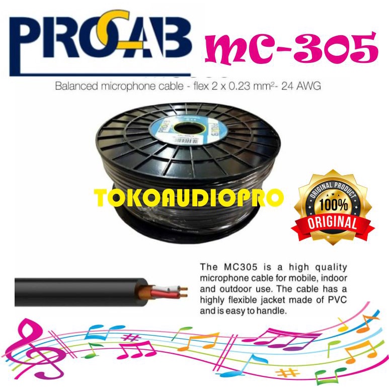 Jual Kabel Procab MC-305 Balanced Microphone Kabel procab mc305 ...