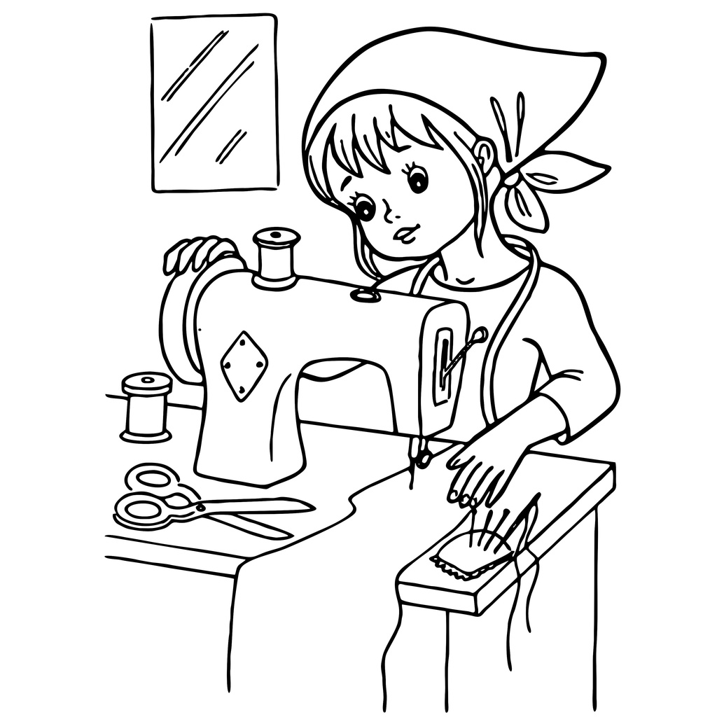 Jual Gambar Sketsa Mewarnai ~ TEMA PROFESI/ Seketsa Lukis / Drawing ...