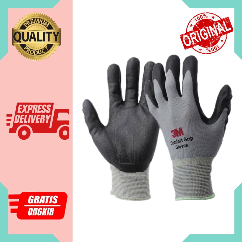 Jual Sarung Tangan Safety 3m Comfort Grip Anti Sayat | Shopee Indonesia