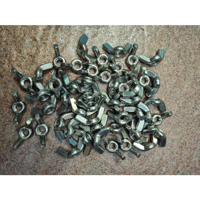 Jual MUR KUPU M8 Wing Nut STAINLESS (harga per biji) mur kuping mur ...