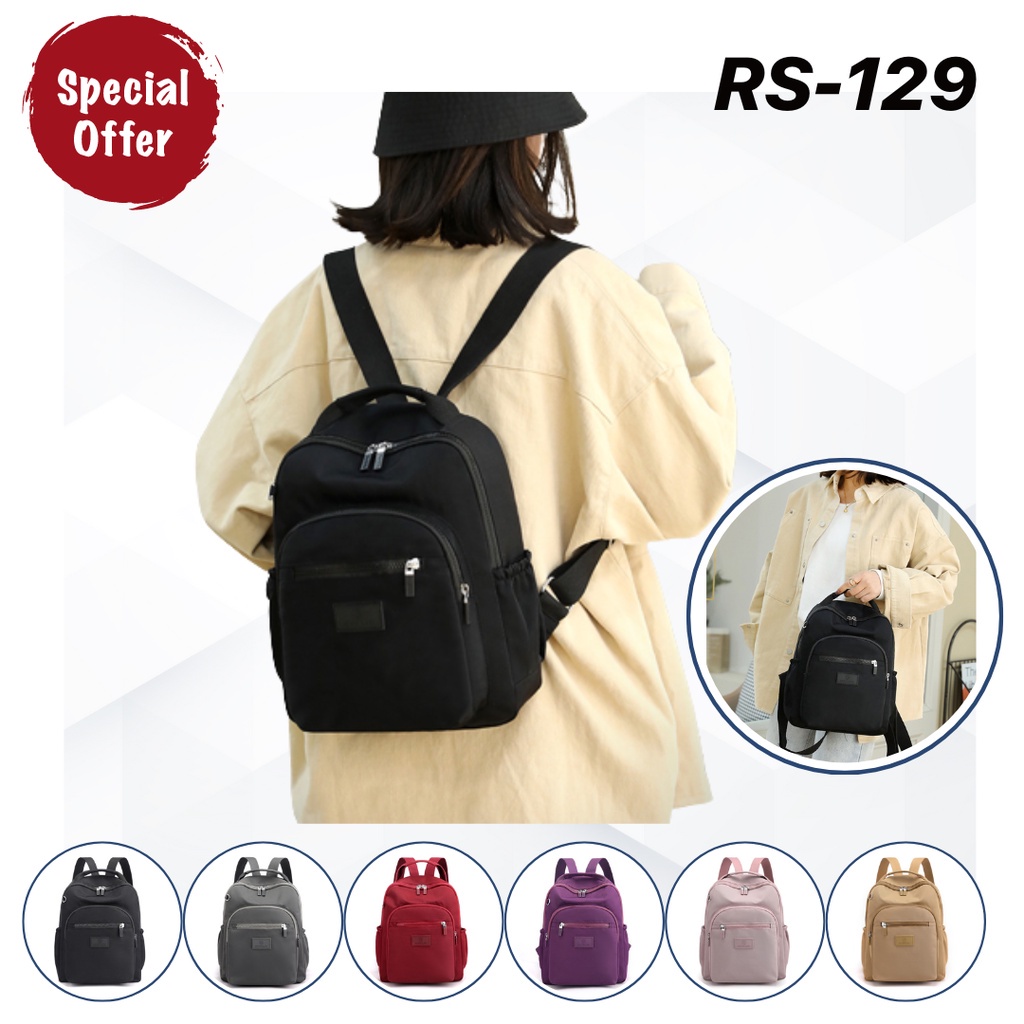 Jual RS129 SUOYATE - Tas Ransel Wanita Anti Air Korean Style Backpack ...