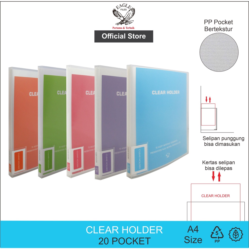 Jual Clear Holder Dokumen Keeper Display Book DocumentKeeper EAGLEFiles ...