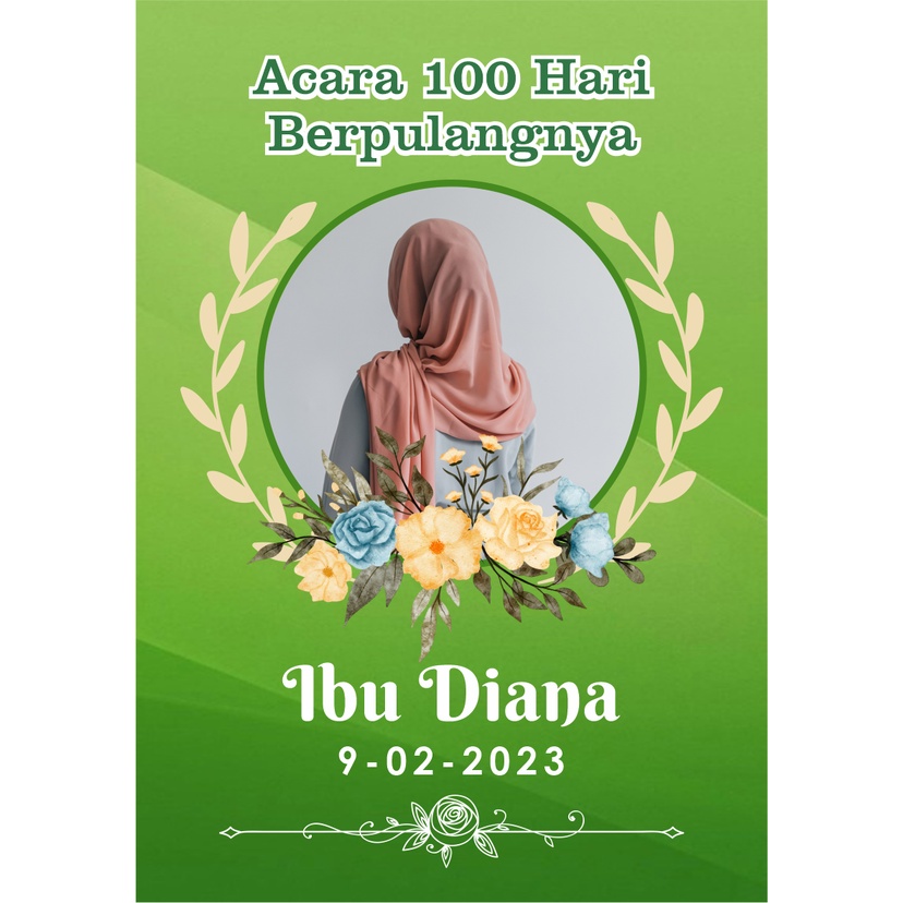 Jual Stiker Mengenang Wafat Tahlil 40 Hari Stiker Wafat 100 Hari Stiker ...