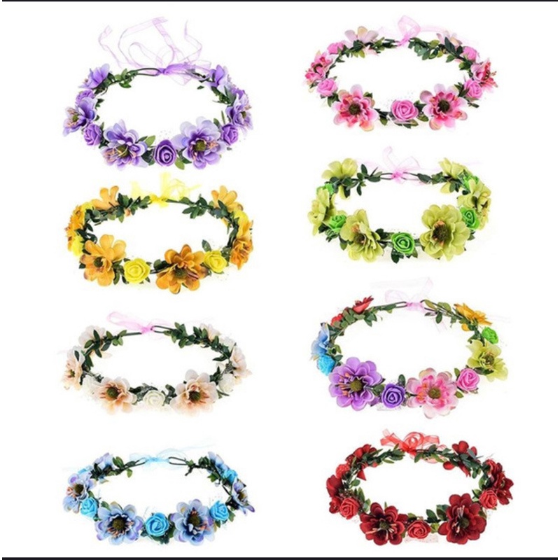Jual Headpiece blossom flower crown new/bando bunga/Flower crown ...