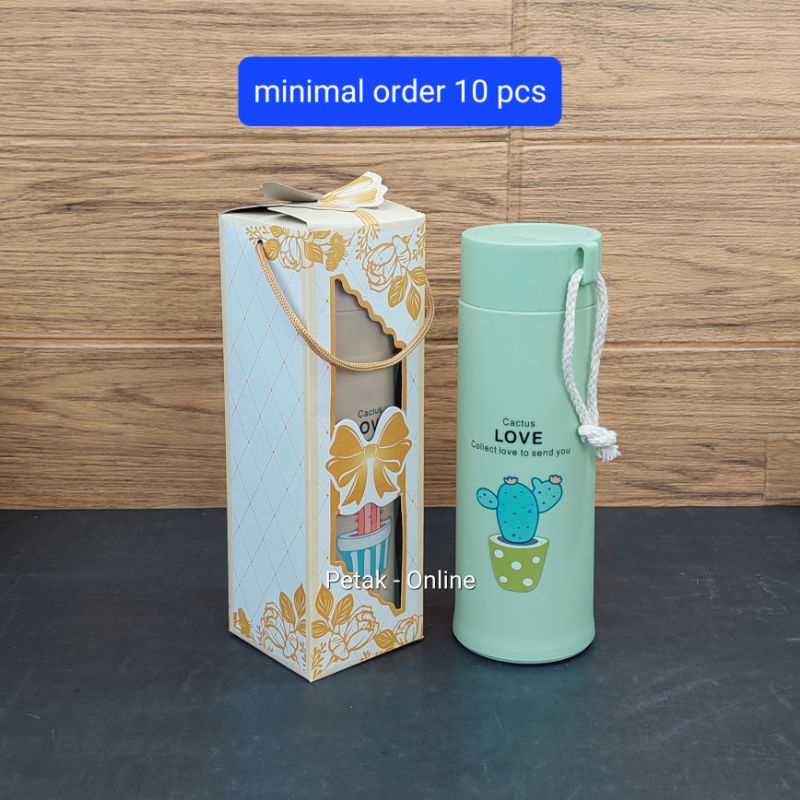 Jual Botol/ Tumbler Kaktus Kemasan Box Batik Gorden | Shopee Indonesia
