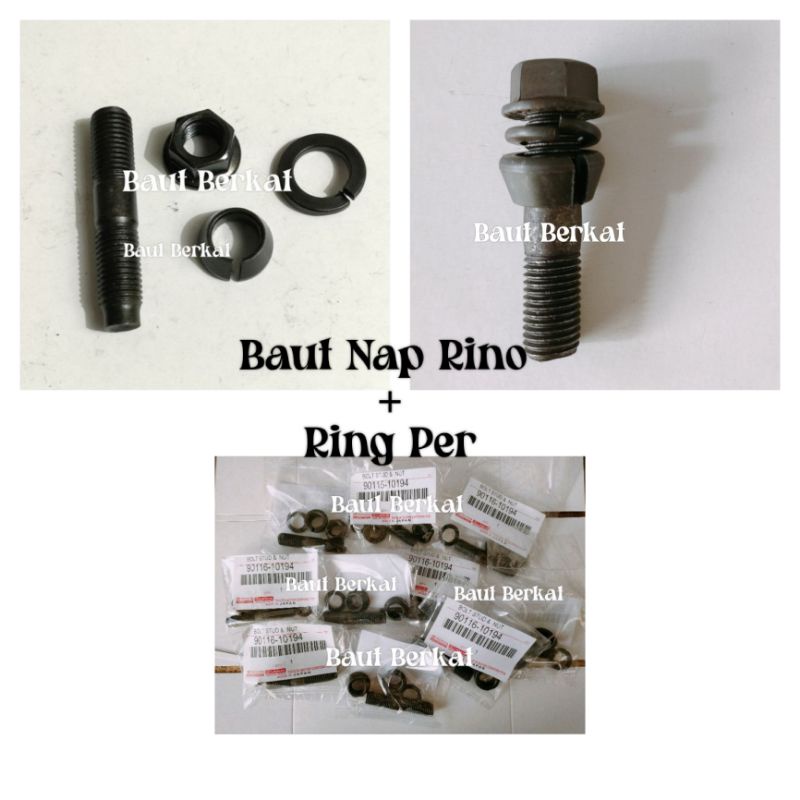 Jual Baut nap rino baja / baut as rino baut nap dyna dutro baut as roda ...