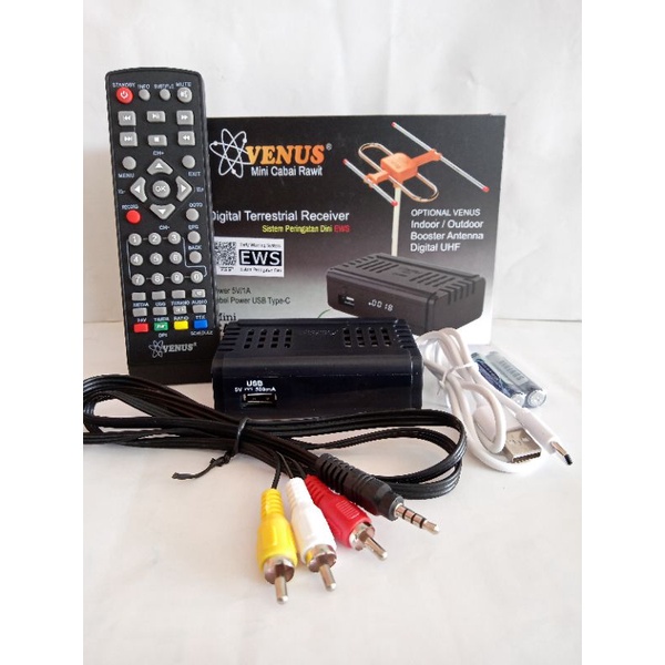 Jual new SET TOP BOX TV DIGITAL STB DVB T2 VENUS CABAI RAWIT MINI UNIK ...
