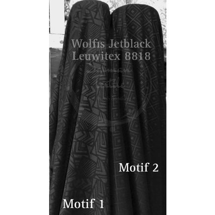 Jual Wolfis Jetblack Emboss Abaya Leuwitex 8818 | Shopee Indonesia